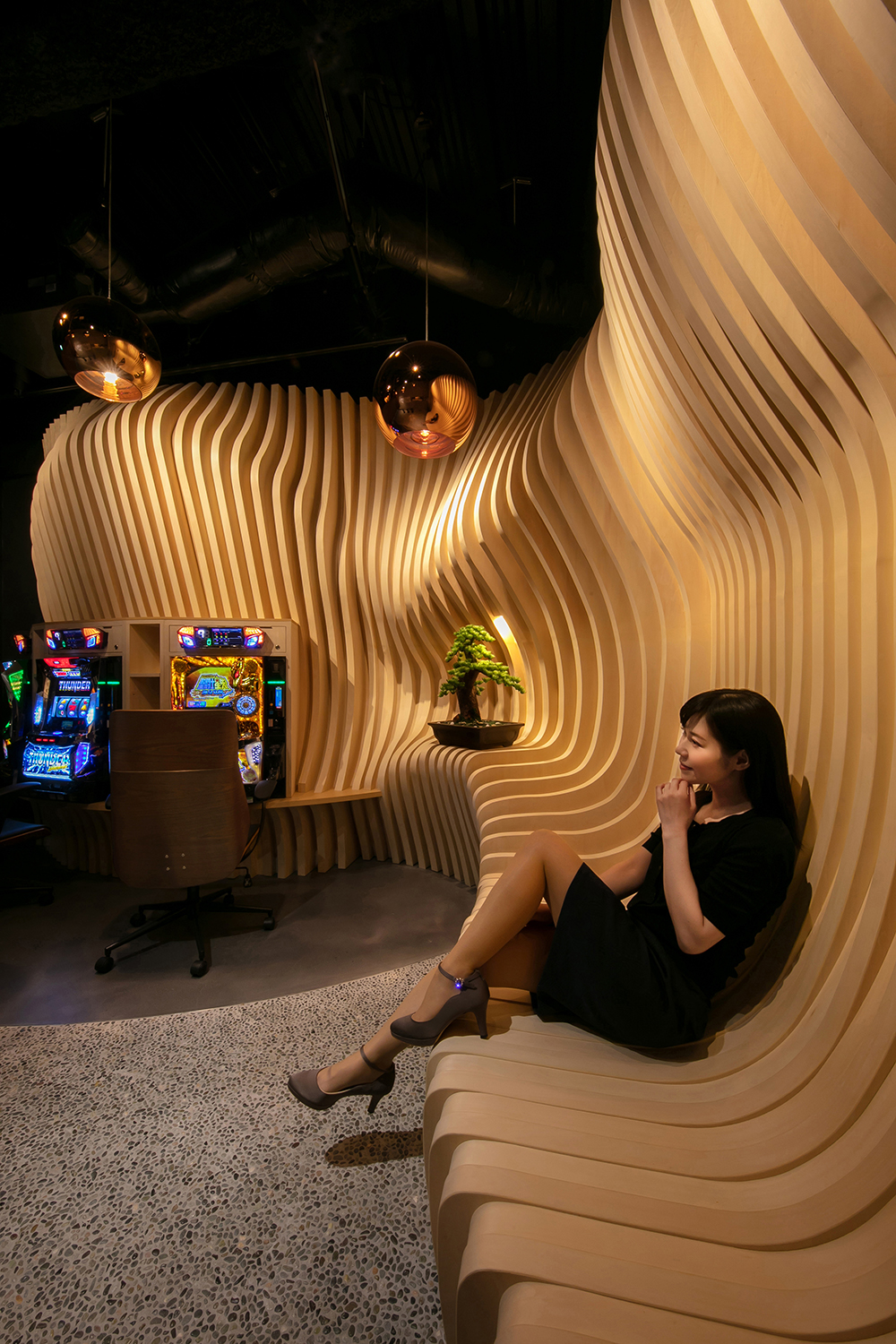 Asia Designers Directory - Gaming Facility Hall in Tokyo’s Aqua Mid ...